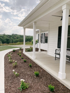 How to Update Skinny Porch Posts with PVC Trim - Sarah Jane Christy