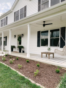 How to Update Skinny Porch Posts with PVC Trim - Sarah Jane Christy