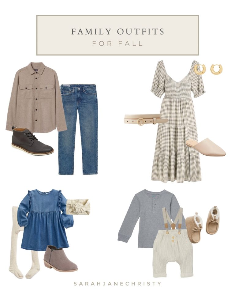 5 Neutral Coordinating Outfits For Fall Family Photos - Sarah Jane Christy